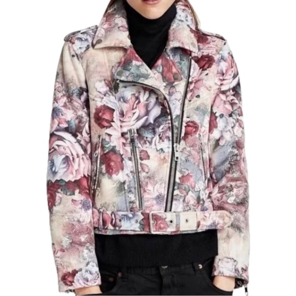 Zara | Jackets & Coats | Zara Floral Jacket M | Poshmark